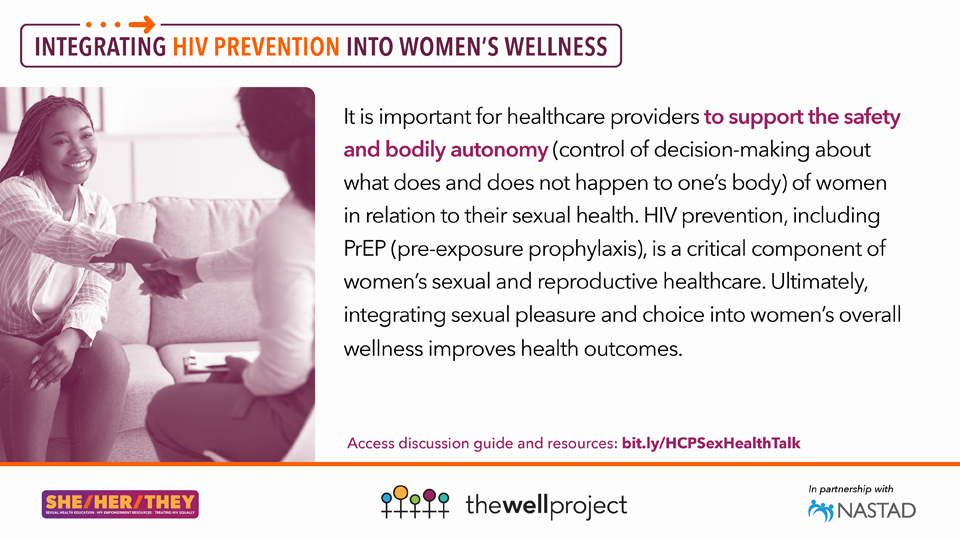 Providing for Women's Well-Being: A Sexual Health Conversation Guide ...